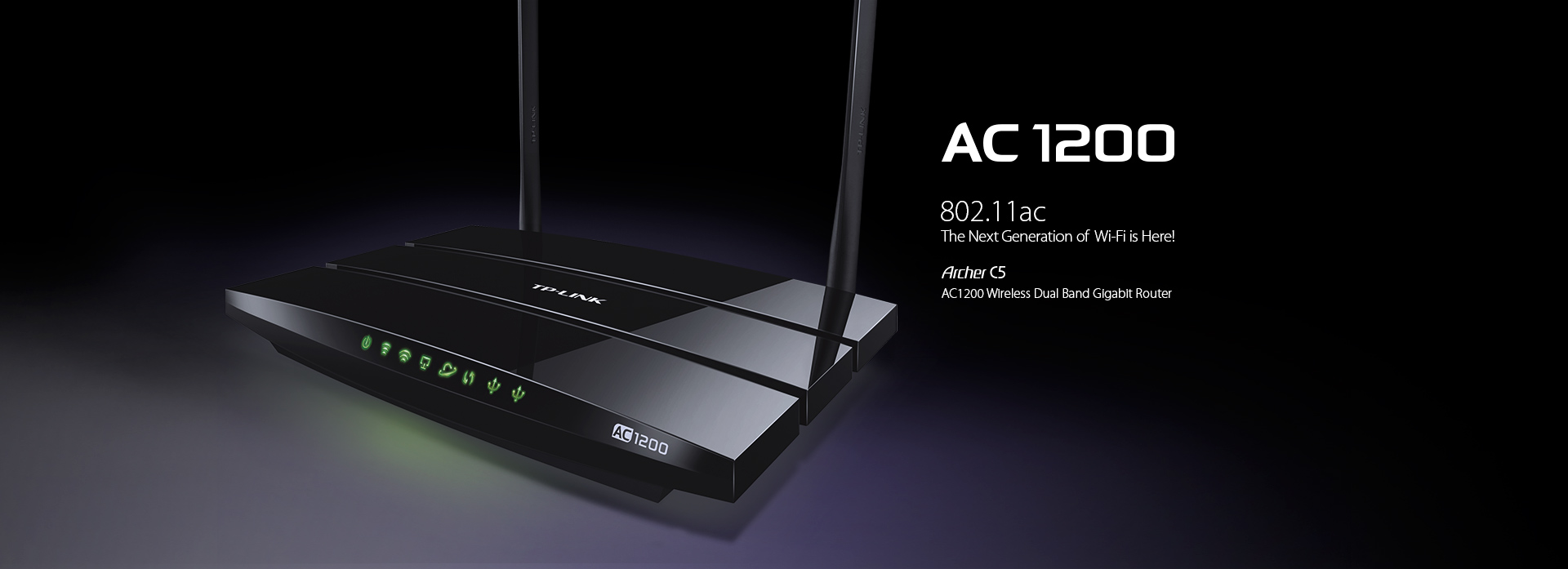 Tp-Link Archer C5 AC1200 Wireless Dual Band Gigabit Router | eBay