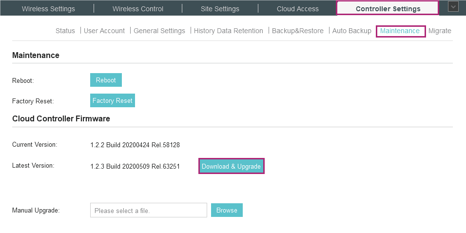 Omada Controller Upgrade Instructions Sdn Tp Link
